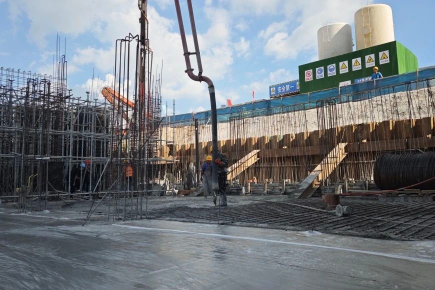 XDG-2024-34号地块项目筏板基础全面完成